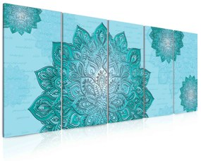 Malvis ® Obraz Mandala čistá duše Velikost: pětidílný obdélník - 100x45 cm