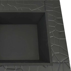 Zahradní přenosné ohniště s pohrabáčem 81x81x47 cm XXL ocel 311888