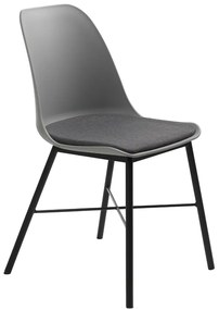 OnaDnes -20% Šedá plastová jídelní židle Unique Furniture Whistler