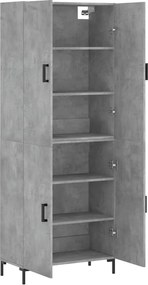 vidaXL Skříň highboard 69,5 x 34 x 180 cm kompozitní dřevo [3195679] Barva: Bílá