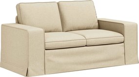 Set pohovek 2 ks Krémová textil 3407505