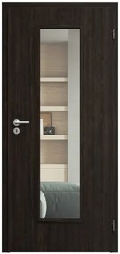 SAPELI ELEGANT KOMFORT M55 - CPL LAMINÁT - OTOČNÉ DVEŘE VČ. ZÁRUBNĚ - Wenge Průchozí šířka (cm): 120, Průchozí výška (cm): 197, Typ skla: Čiré sklo