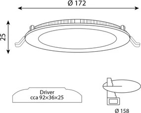 LED podhledové svítidlo McLED TORO R15 TR172-15W4000K-W-EN neutrální bílá ML-412.014.33.0