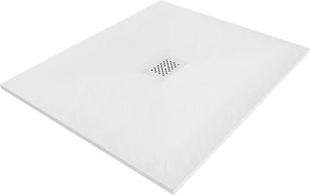 Mexen Hugo, obdélníková sprchová vanička SMC 130 x 100 cm, bílá, bílá krytka, 42101013-W