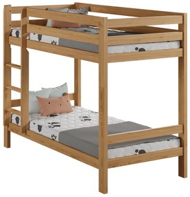 Dřevěná patrová postel 90x200 olše
