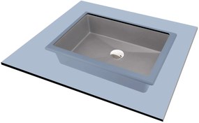 Deante Correo, granitové umyvadlo 500x350x140 mm, šedá metalíza, DEA-CQR_SU5U