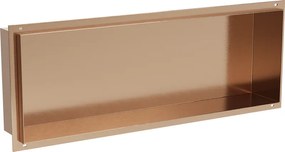 Mexen X-Wall-NR nástěnná police bez lemu 60 x 20 cm, kartáčovaná měď - 19C1602010