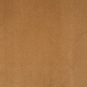 Medový sametový závěs na kroužcích CARMEN 140x270 cm s upínáním