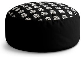 Sablio Taburet Circle Star Wars Stormtrooper Pattern: 38x48 cm