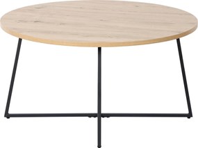 XXXLutz KONFERENČNÍ STOLEK, černá, dub artisan, kov, kompozitní dřevo, 80/80/42 cm Boxxx - Konferenční stolky - 002798024101