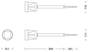 Philips - LED Solární lampa AVERY LED/1,8W/3,7V 2700K IP44