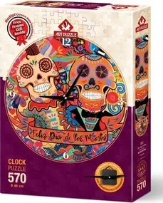ART PUZZLE 5007 Puzzle hodiny Šťastný konec / 570 dílků (včetně rámu)