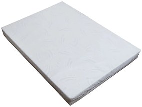 Bílá bavlněná dětská matrace do hracích ohrádek Quax 73 x 93 cm