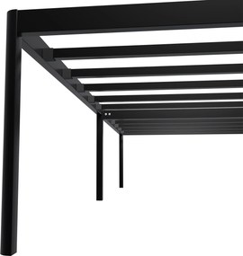 Kovová postel Hamlin 200x90x41 cm – černá