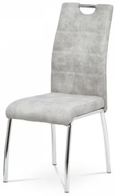 Jídelní židle stříbrná COWBOY, chrom, HC-486 SIL3