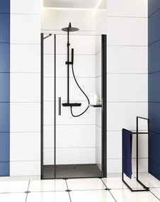 Aplomo Primo sprchové dveře, black Rozměr sprch.dveří: 110cm