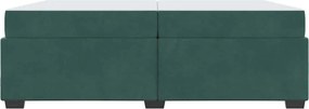 Rám postele s matrací Tmavě zelená 200 x 200 cm textil 3399311