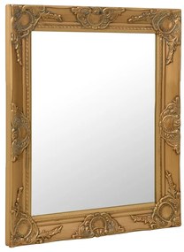 vidaXL Nástěnné zrcadlo barokní styl 50 x 60 cm zlaté