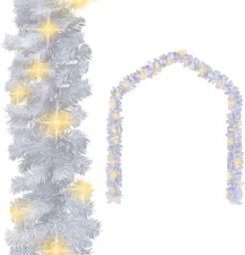 Vánoční girlanda s LED světýlky 10 m bílá 284312