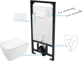 Deante Toilet set, concealed, 6 in 1