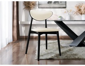 Čalouněná jídelní židle KT65/C, Potah: Magic Velvet 2205, Barva dřeva: czarny