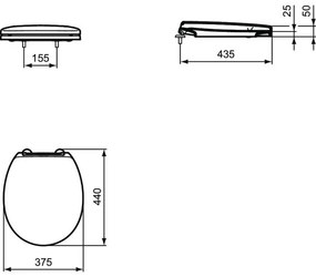 Ideal Standard Contour 21 WC sedátko S407701