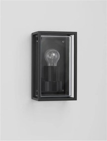 NV 9492760 Venkovní nástěnné svítidlo REGINA antracitový hliník čirý a matný akryl E27 1x12W 220-240V bez žárovky IP65 - NOVA LUCE