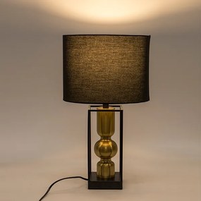 Stolní lampa 1xE27/40W/230V černá/zlatá