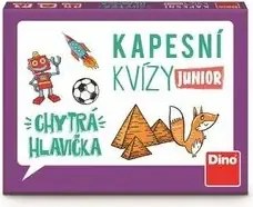 DINO Kapesní kvízy junior - chytrá hlavička - Cestovní hra / Počet hrá