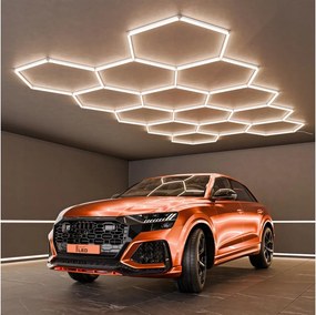LED Stropní svítidlo LED/570W/85-265V 4000K 522x298 cm CRI 90 IP44 bílá