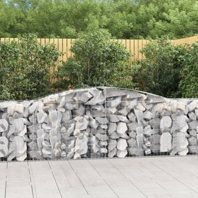 Klenuté gabionové koše 25ks 400x50x80/100 cm pozinkované železo 3146994