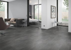 Vinylová podlaha lepená ECO 55 071 Cement Dark Grey, 914,4 x 457,2 mm, Oneflor