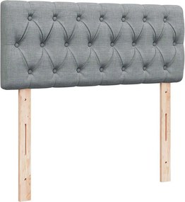 Box spring postel s matrací světle šedá 120x190 cm textil 3287402