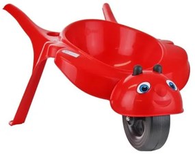 KHW Rolling Bee red - dětské zahradní kolečko, plastové červené