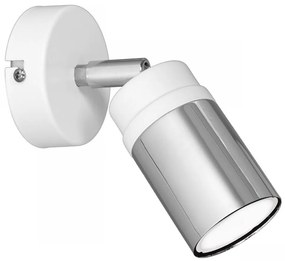 Luminex Nástěnné bodové svítidlo NEST 1xGU10/8W/230V bílá/chrom LU1776