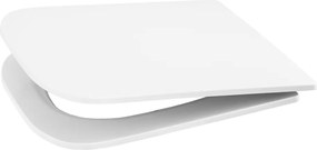 Gamma Venice, toaletní WC sedátko 435x362mm z duroplastu s pomalým zavíráním, bílá, GMA-VENICE