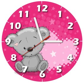 Gario Dětské hodiny Zamilovaný medvídek Velikost: 30 x 30 cm