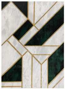 Dywany Łuszczów, Kusový koberec Emerald 1015 green and gold, 80x150, zelená, kancelář