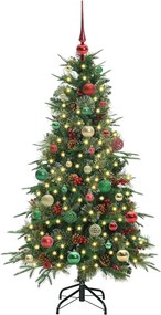 Umělý Skládací Vánoční Strom s stojanem Zelená 150 cm PE a PVC 3397414