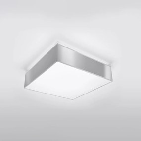 Stropní svítidlo Horus, 1x šedé plastové stínítko, (bílý plast), (35 cm)