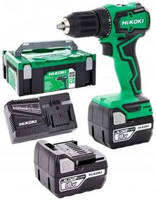 HiKOKI - 18V AKU vrtací šroubovák, 2x aku 5,0 Ah Li-Ion, nabíječka DS18DDWPZ