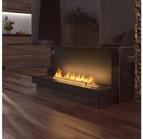 InFire - Vestavěný BIO krb 100x45 cm 3kW černá INSIDE C1000 V1