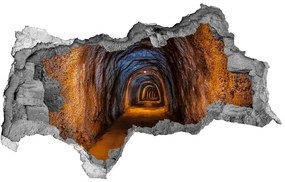 Wallmuralia Fototapeta díra na zeď 3D Podzemní tunel 95x73 cm