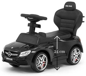 Odrážedlo s vodící tyčí Mercedes Benz AMG C63 Coupe Milly Mally black