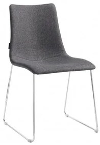Scab jednací židle ZEBRA POP sledge Barva kostry antracitová kostra HODNOTY čalounění Scab Fabric 25 - tmavě šedo-stříbrná látka 2641