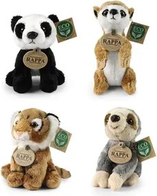 RAPPA Plyšová zvířátka exotická mix 13-15 cm / ECO-FRIENDLY / od 0 měs