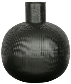OnaDnes -20% Hoorns Černá kovová váza Micaiah 30 cm