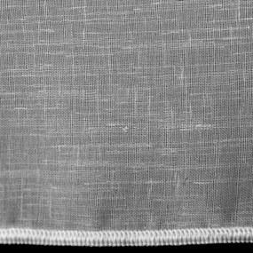 Mantis záclona polyesterový batist 537/01 jemně žíhaná, s olůvkem, bílá, výška 40cm (v metráži)