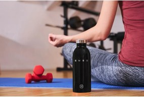 Černá termoláhev z nerezové oceli 500 ml 24BOTTLES – SMEG