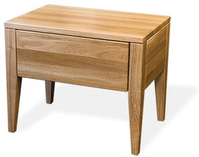 ImportWorld Noční stolek Kateřina, buk masiv v41 x š50 x h35 cm (Barva dřeva: Buk bělený)